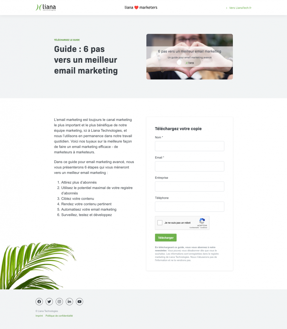 10 exemples de landing pages