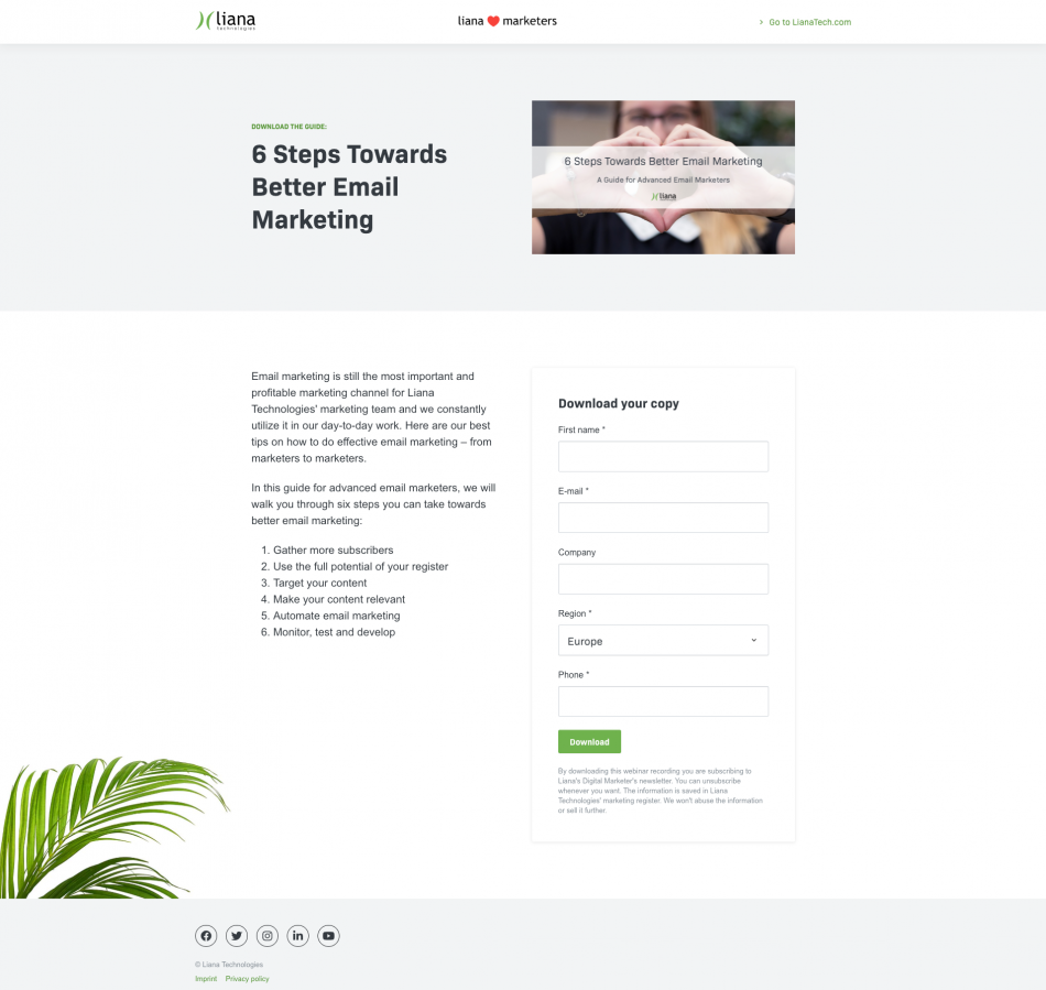 10 exemples de landing pages