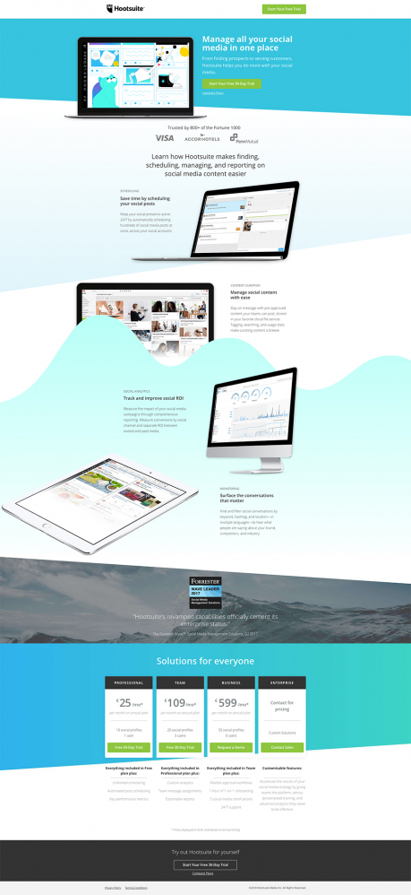 10 exemples de landing pages